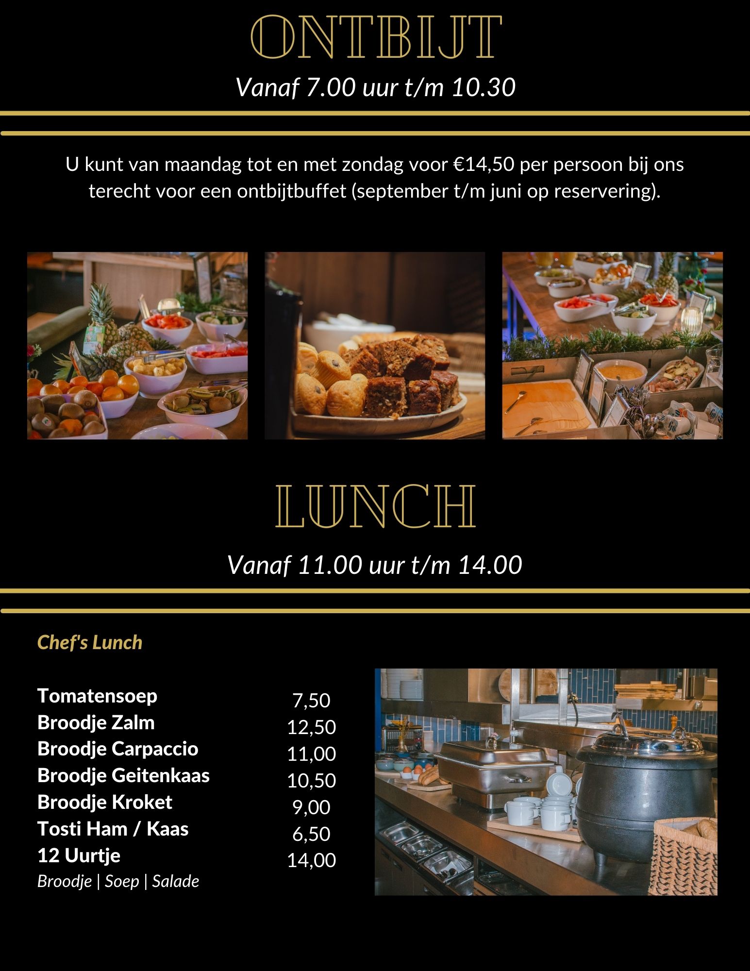Bekijk de menukaart - Restaurant in Schagen - Snel en makkelijk reserveren.