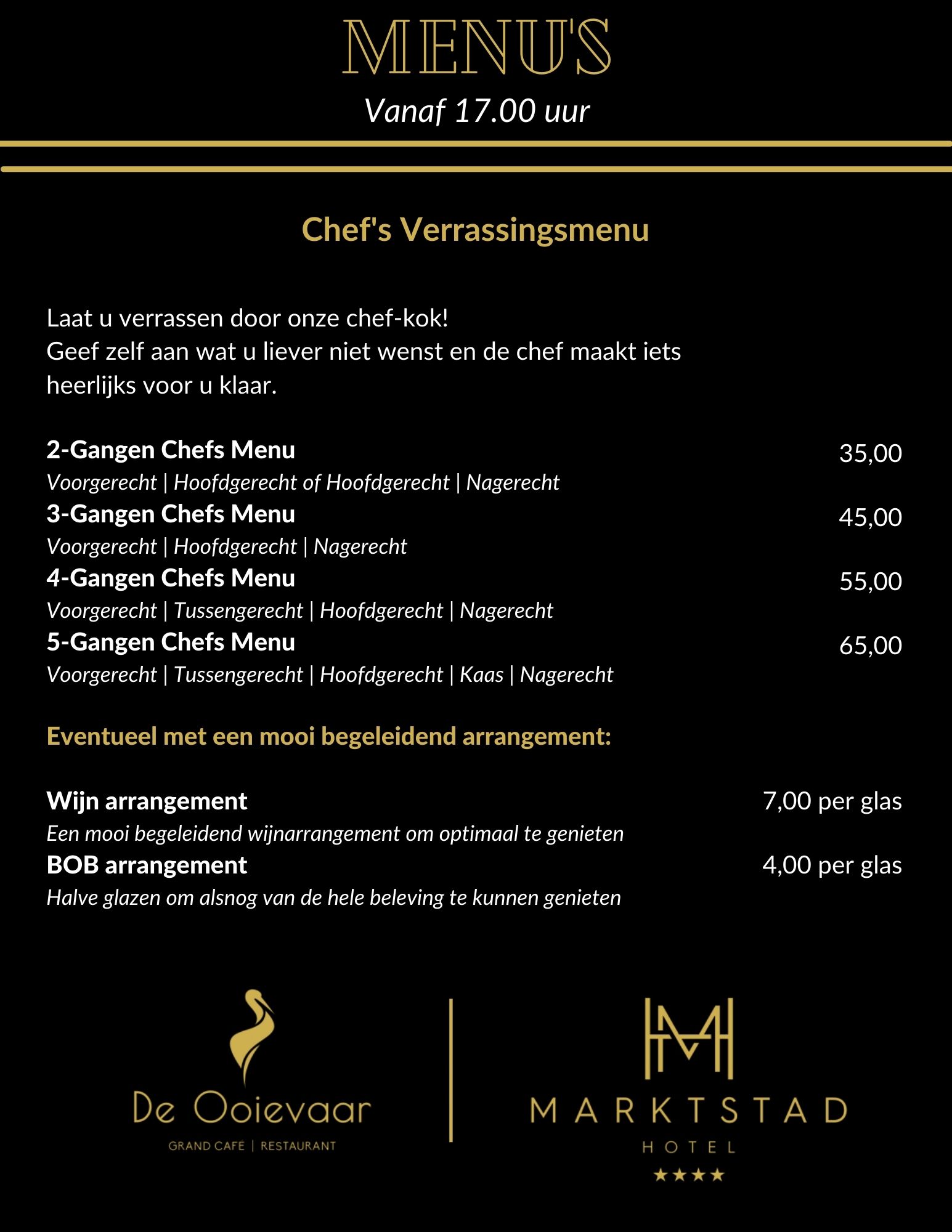 Bekijk de menukaart - Restaurant in Schagen - Snel en makkelijk reserveren.